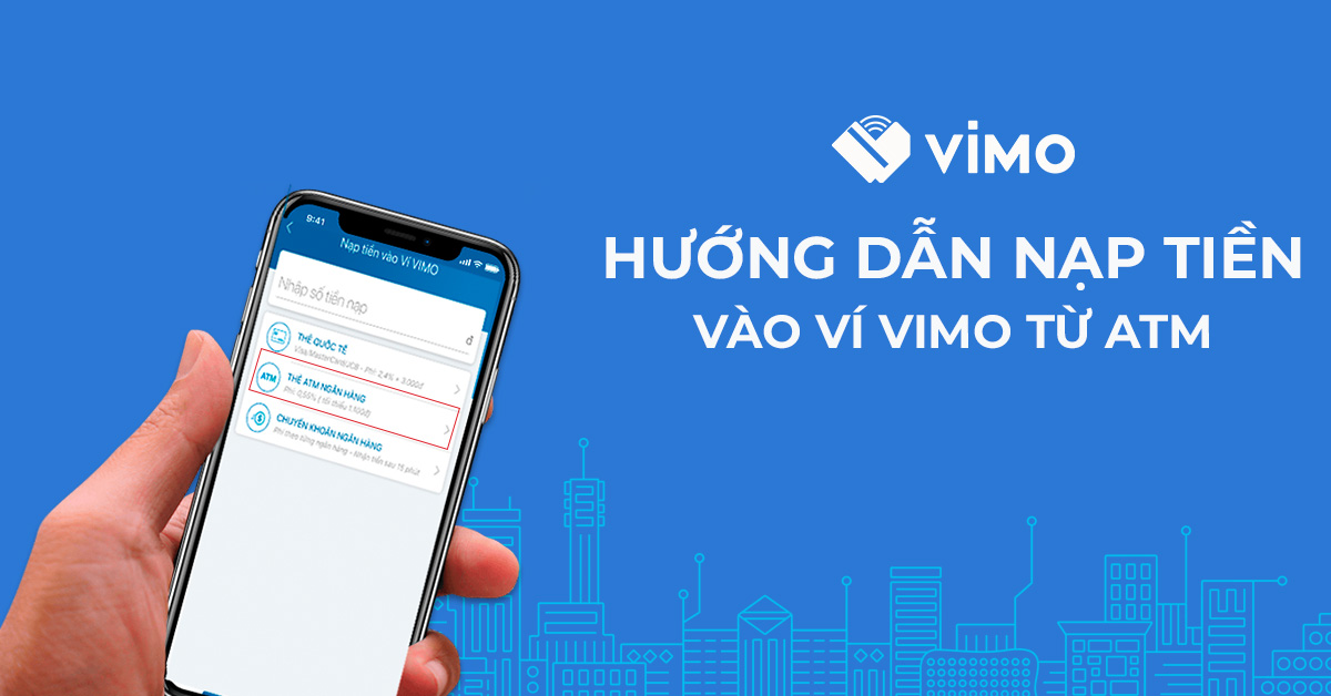 Hướng dẫn rút tiền về thẻ ATM | Ví điện tử Vimo