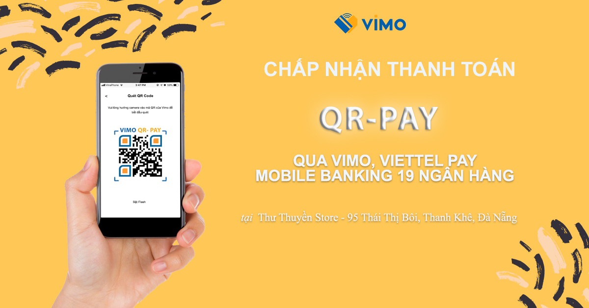 Chương trình thanh toán QR – Pay qua Vimo tại Thư Thuyền Store | Ví ...